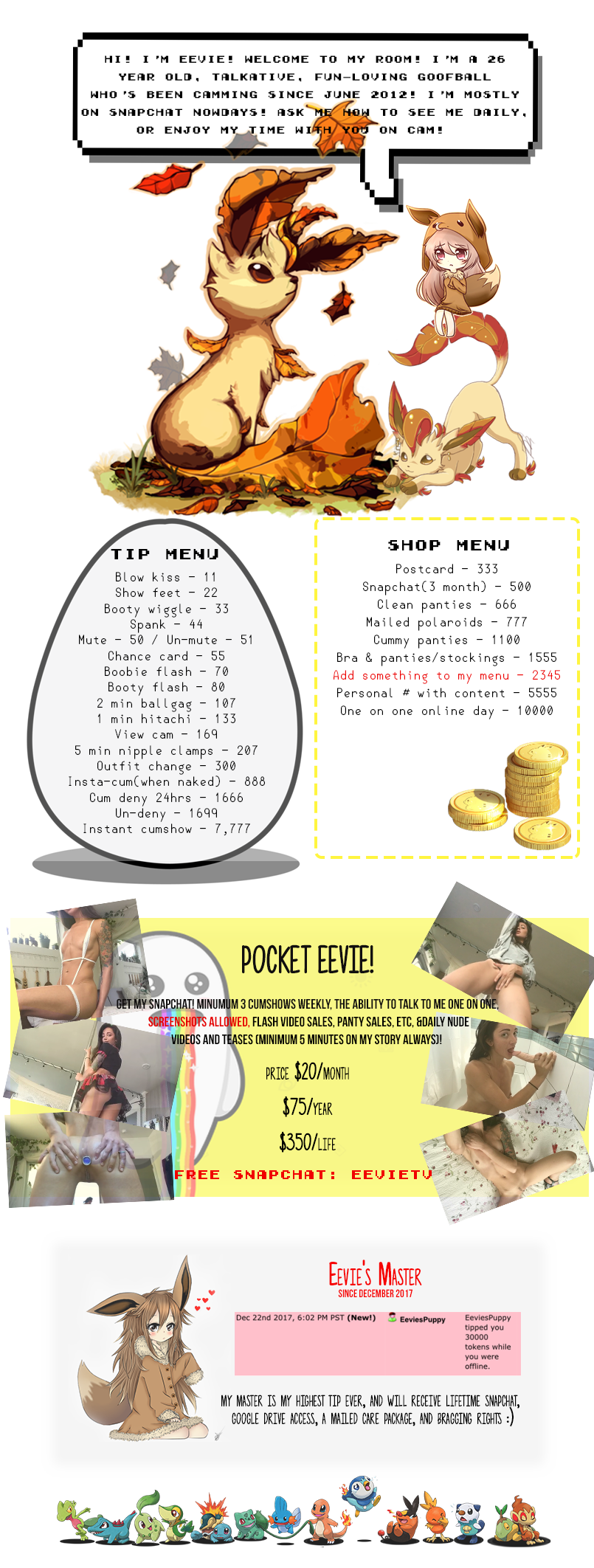 Eevielains Homepage On